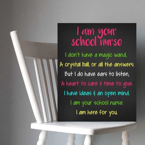 School Nurse I Am Your School Nurse School Nurse Sign - Etsy