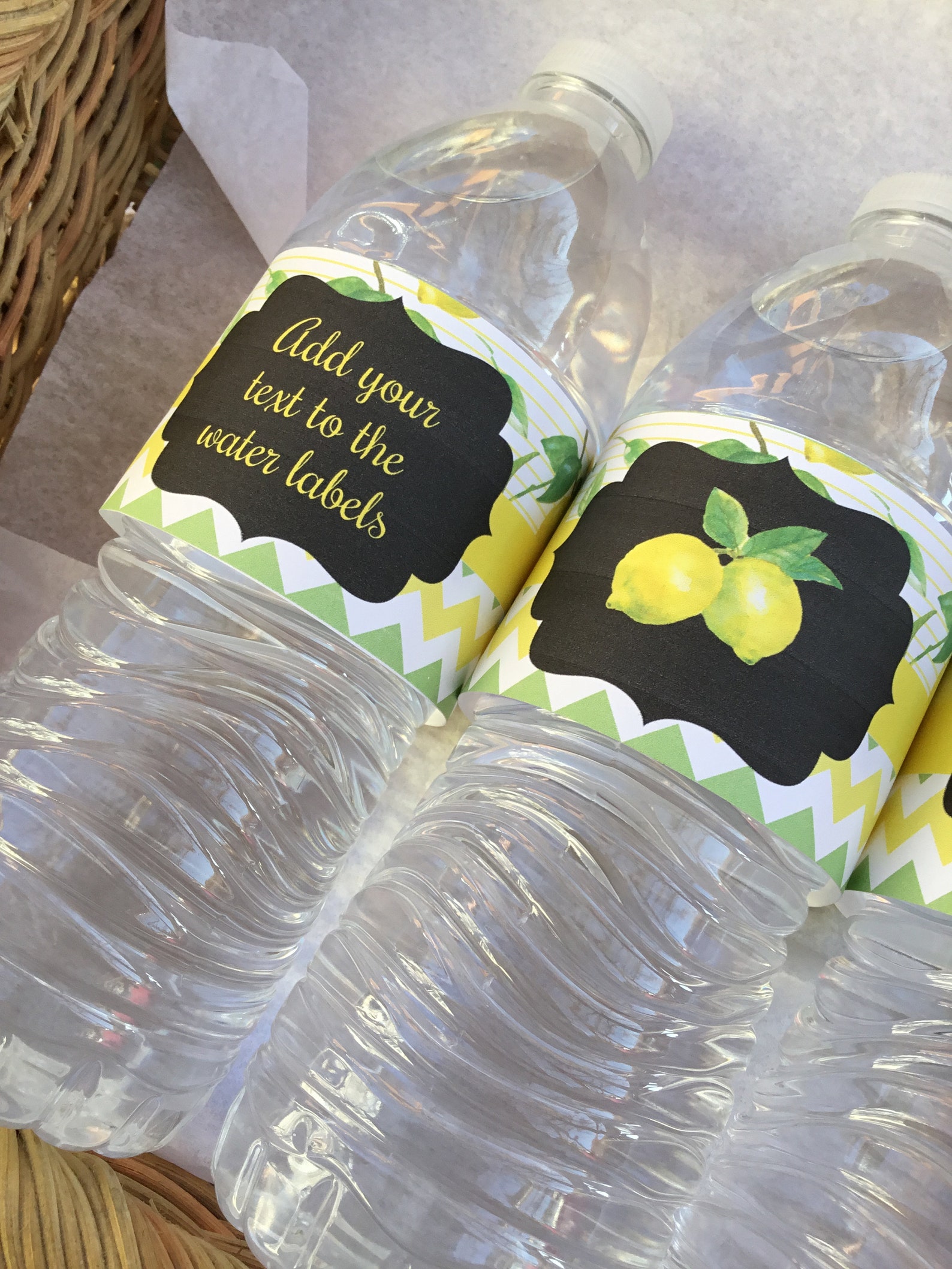 Editable Lemonade Water Bottle Labels, Lemonade Decorations, Lemonade ...