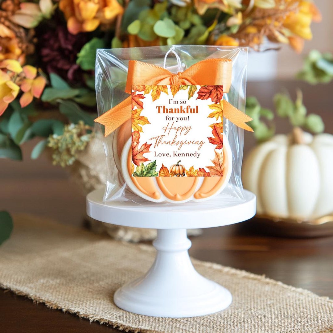 Printable Thankful Thanksgiving Tag, I'm so Thankful for You Editable ...