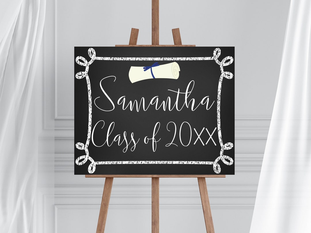 Editable Class of 2023 Sign, Printable High School or College ...