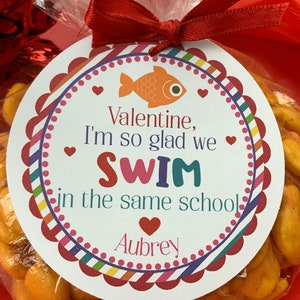 Goldfish Valentine, I'm so Glad We Swim in the Same School, Goldfish ...