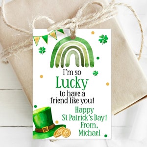 Editable St Patrick's Day Tags for School Classroom and Teacher ...