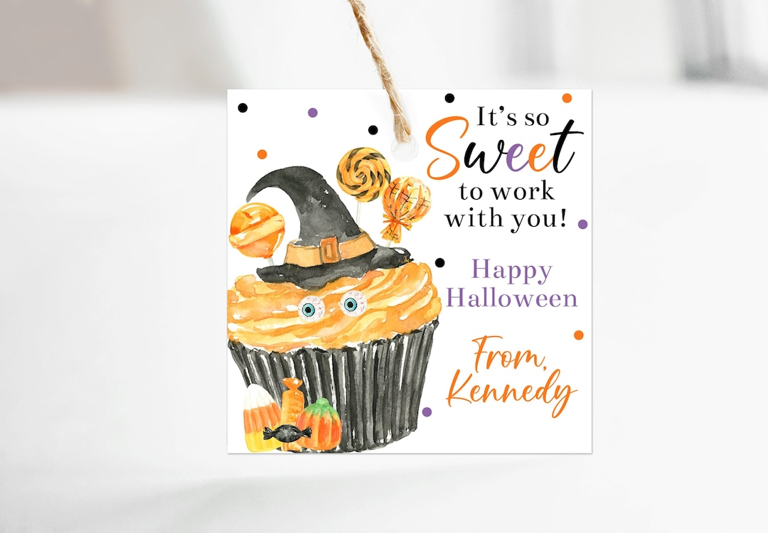 Printable Halloween Tag for Co-workers Halloween Office Gifts It's so ...