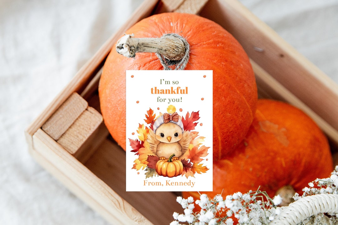 Editable Thanksgiving Gift Tag Printable Teacher Classroom - Etsy
