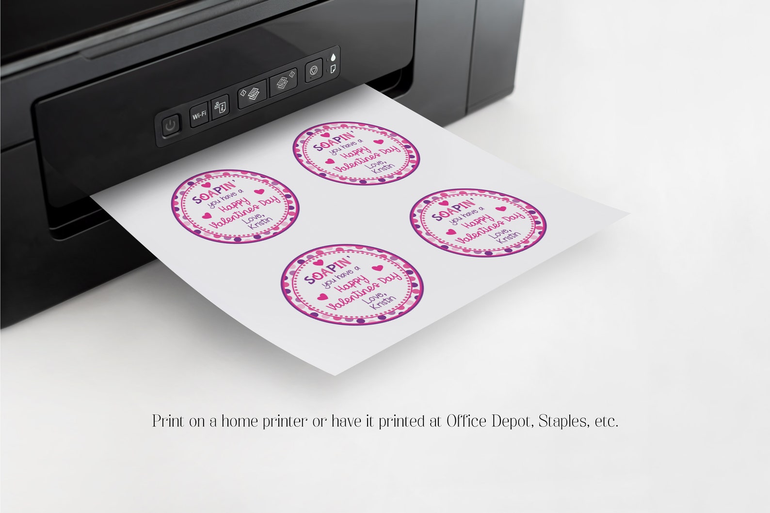 Editable Soapin' You Have a Happy Valentine's Day - Etsy