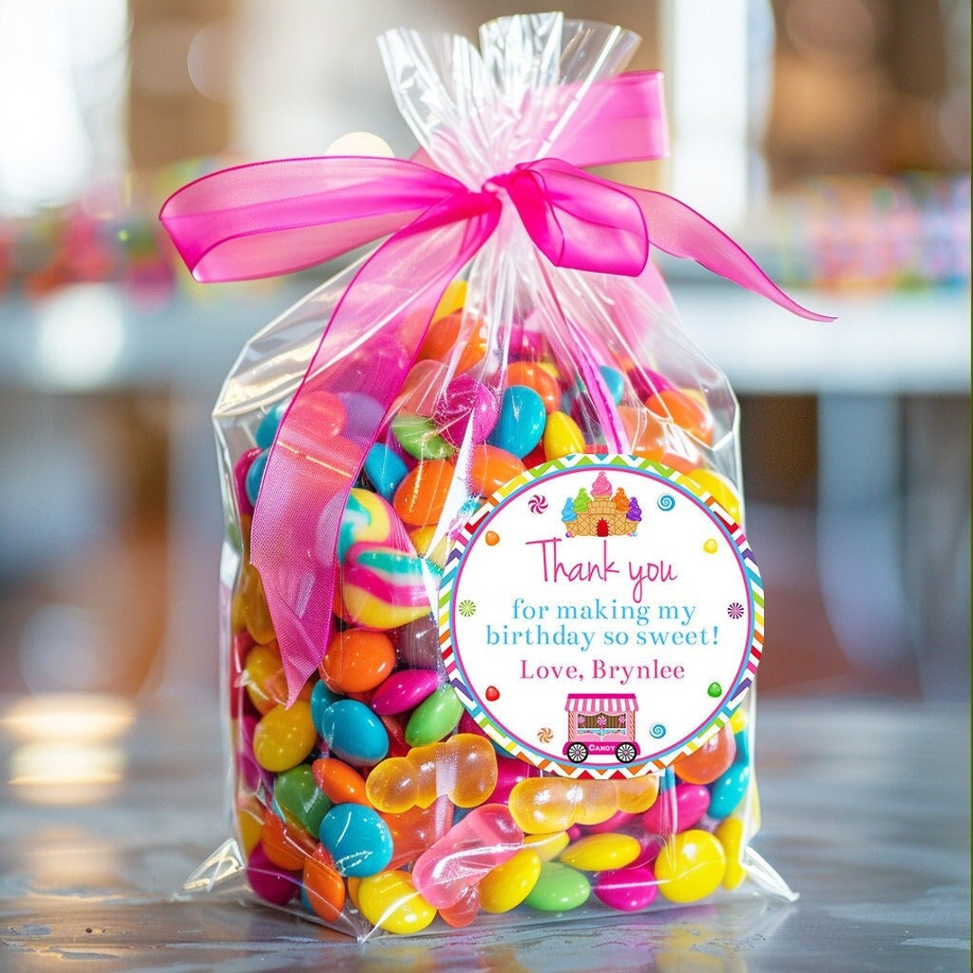 Editable Candy Party Favor Tag, Thank You for Making My Party so Sweet ...