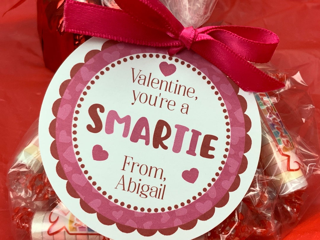 Valentine You're a Smartie, Kids Valentines, Valentines for Friends ...