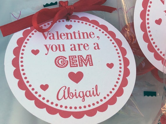 Valentine You're a Gem Card for Kids, You're a Gem Valentine, Classroom ...