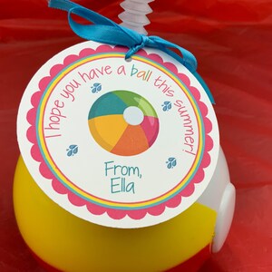 Printable Have a Ball Favor Tag, Summer Tags, School Tag, End of Year ...