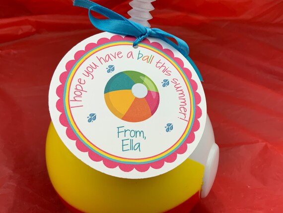 Printable Have a Ball Favor Tag, Summer Tags, School Tag, End of Year ...