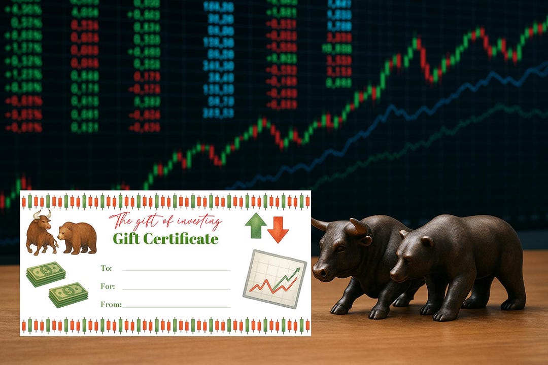 Printable Stock Market Gift Certificate Template | Editable Finance ...