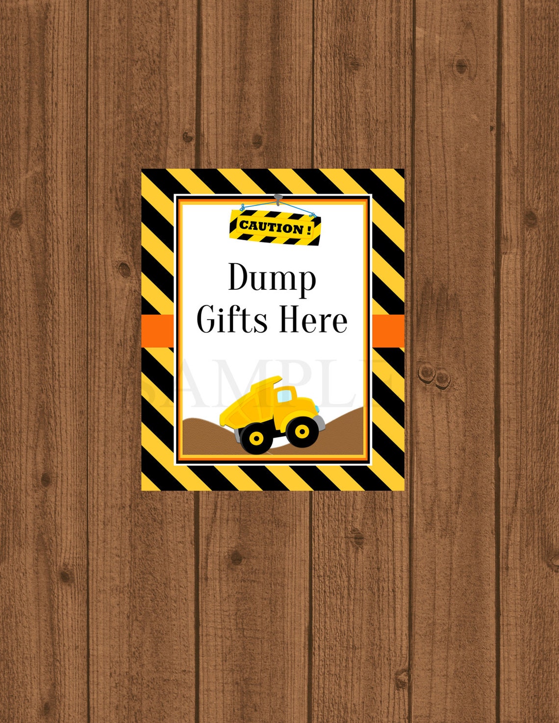 Construction Gift Sign Construction Birthday Party - Etsy