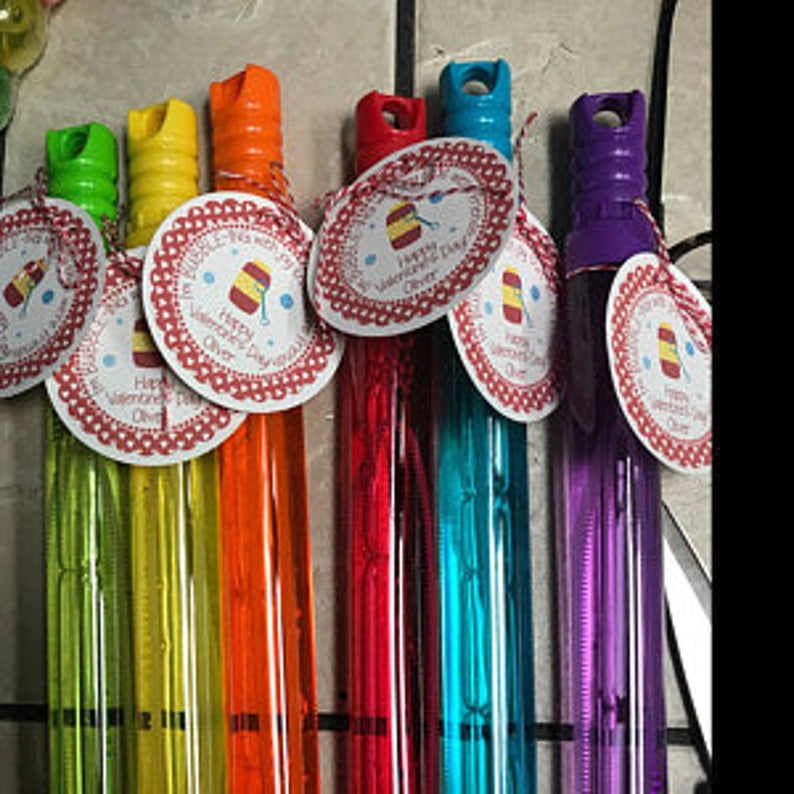 Bubble Valentine Tag Valentine Bubbles Bubble-ing With Joy - Etsy