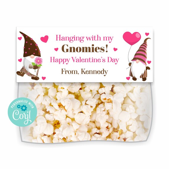Printable Gnome Bag Topper, Editable Hanging With My Gnomies ...