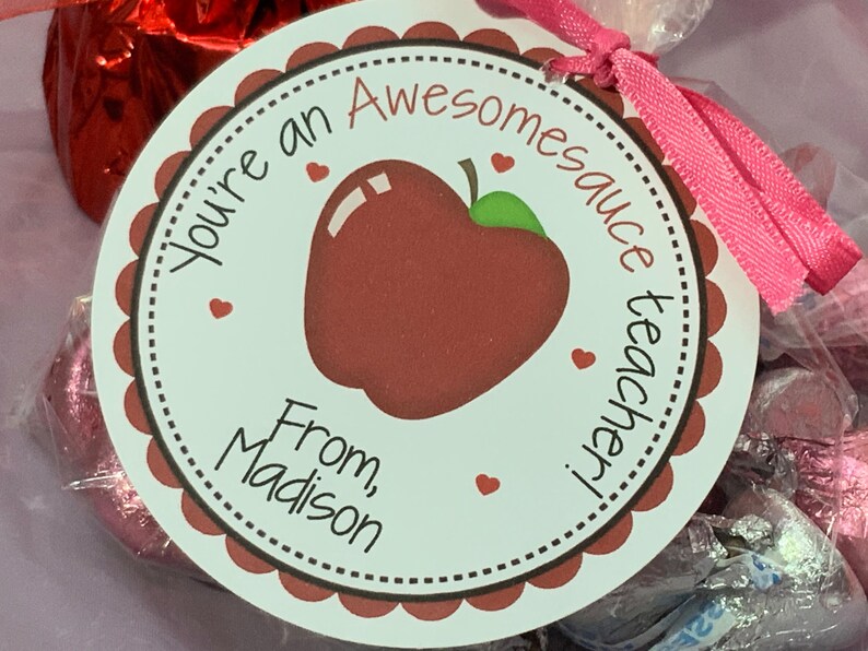 Editable Teacher Appreciation Tag Awesomesauce Teacher - Etsy