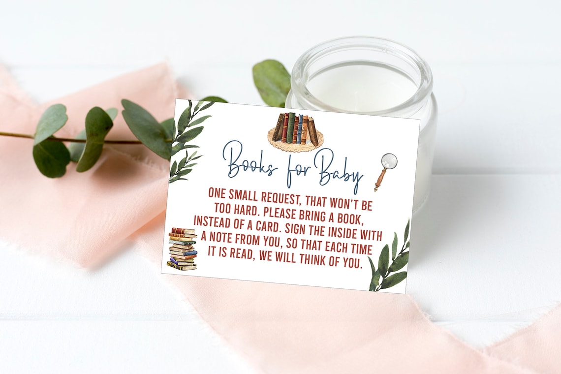 Printable Book Themed Baby Shower Invitation Set Storybook - Etsy