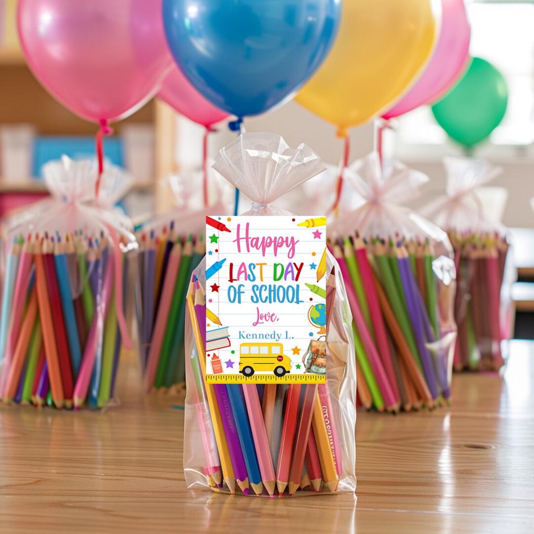Editable Happy Last Day of School Tag Template, Printable Summer ...