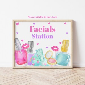 Spa Party Pedicure Station Sign, Spa Party Decorations, Mani Pedi Party ...