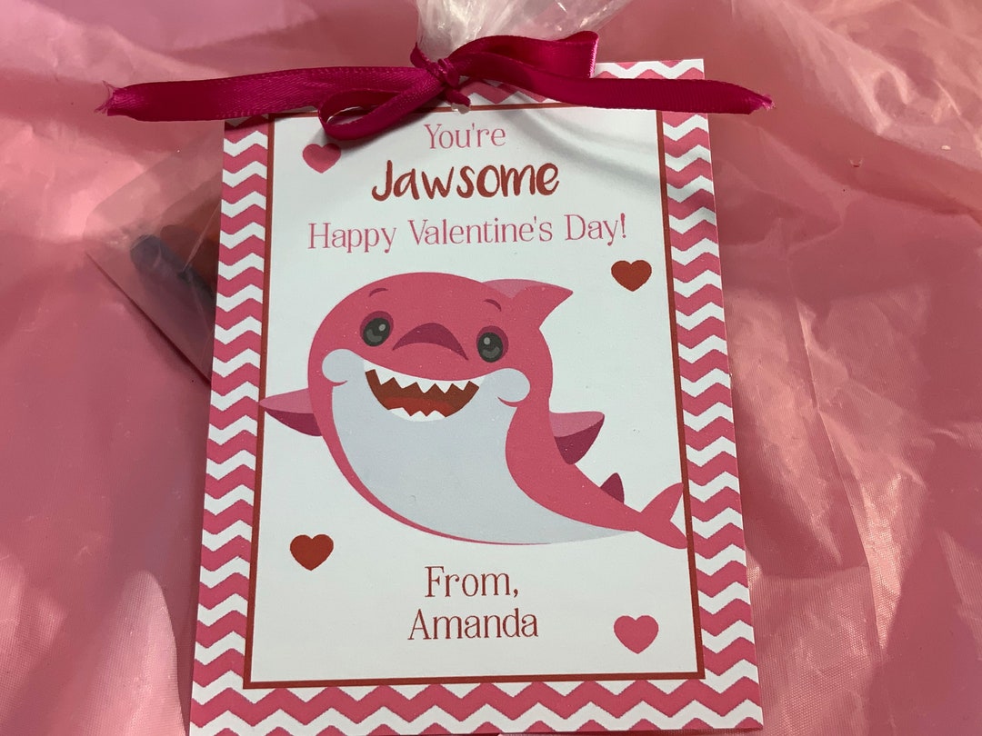 Baby Shark, Shark Valentine, You're Jawsome, Girl Valentines ...