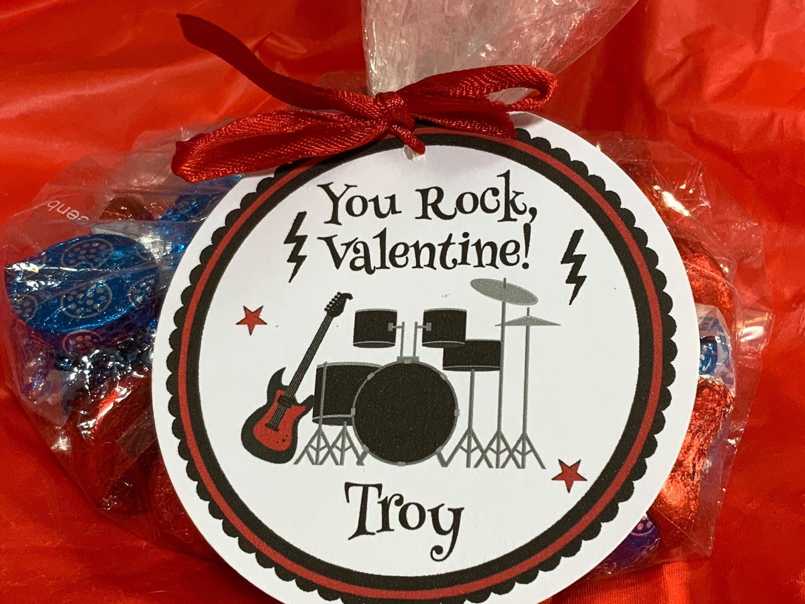 You Rock Valentine You Rock Music Valentine Guitar | Etsy