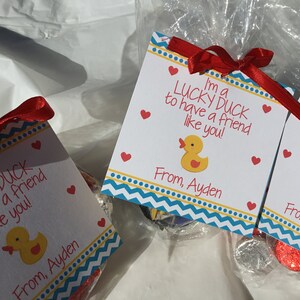 Editable Duck Valentine, Valentines Kids, Lucky Duck Valentine, Corjl ...