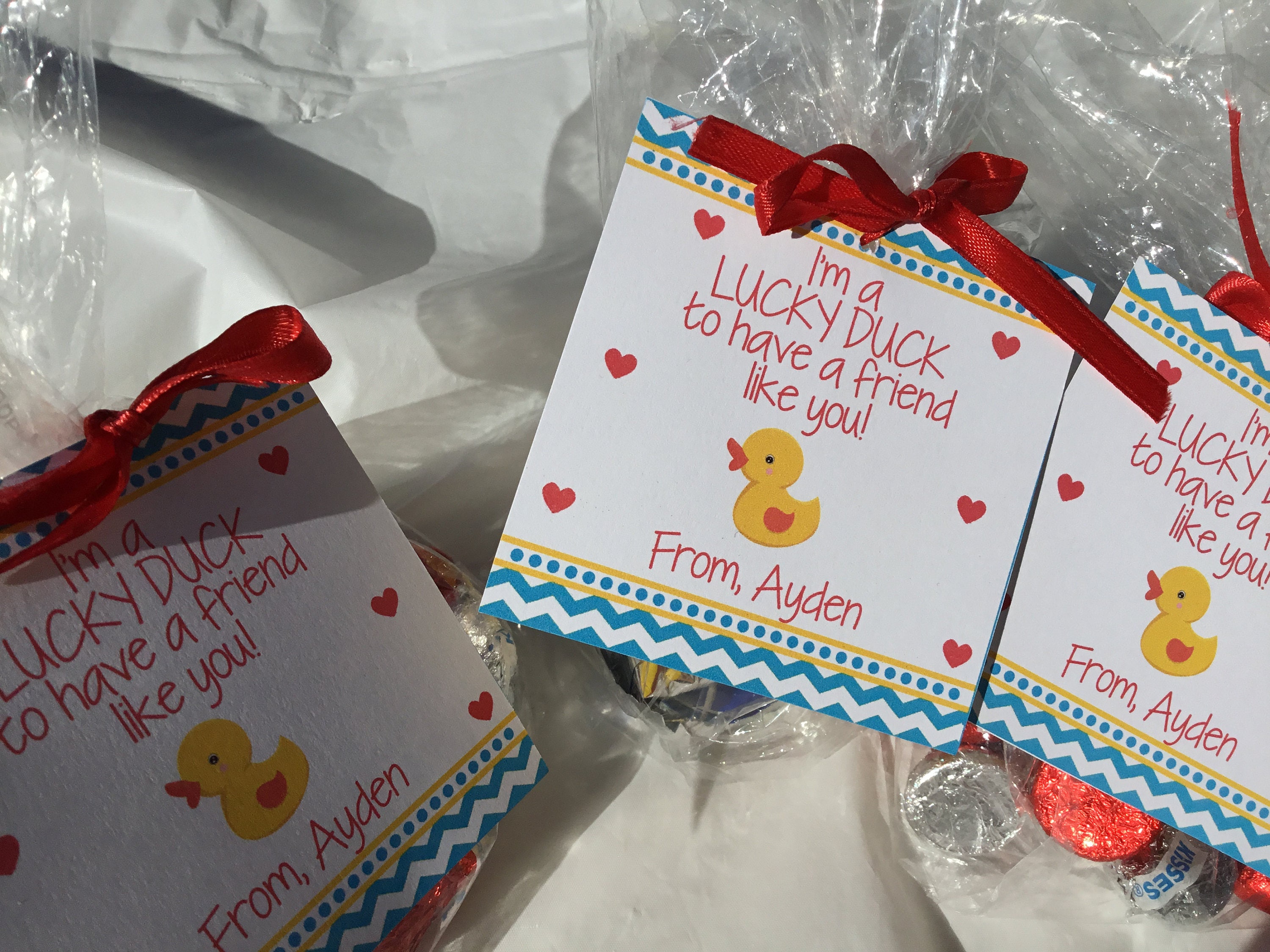 Editable Duck Valentine Valentines Kids Lucky Duck | Etsy