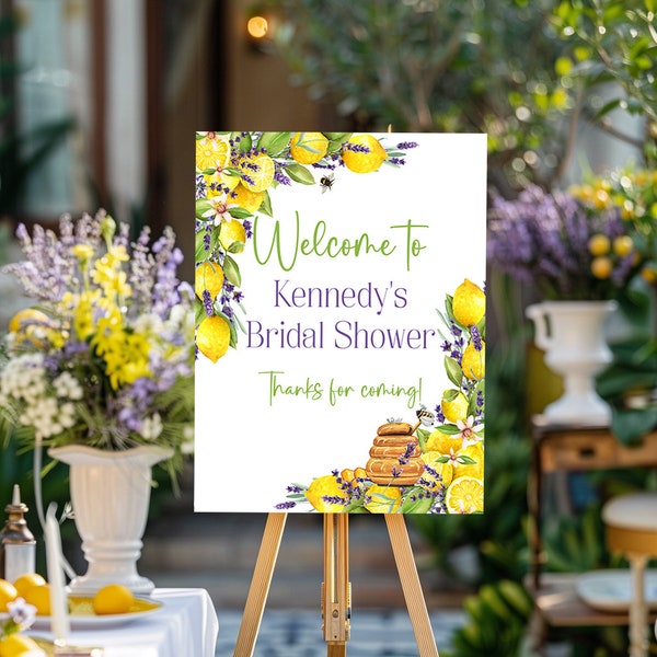 Lemon Bridal Shower Welcome Sign - Etsy