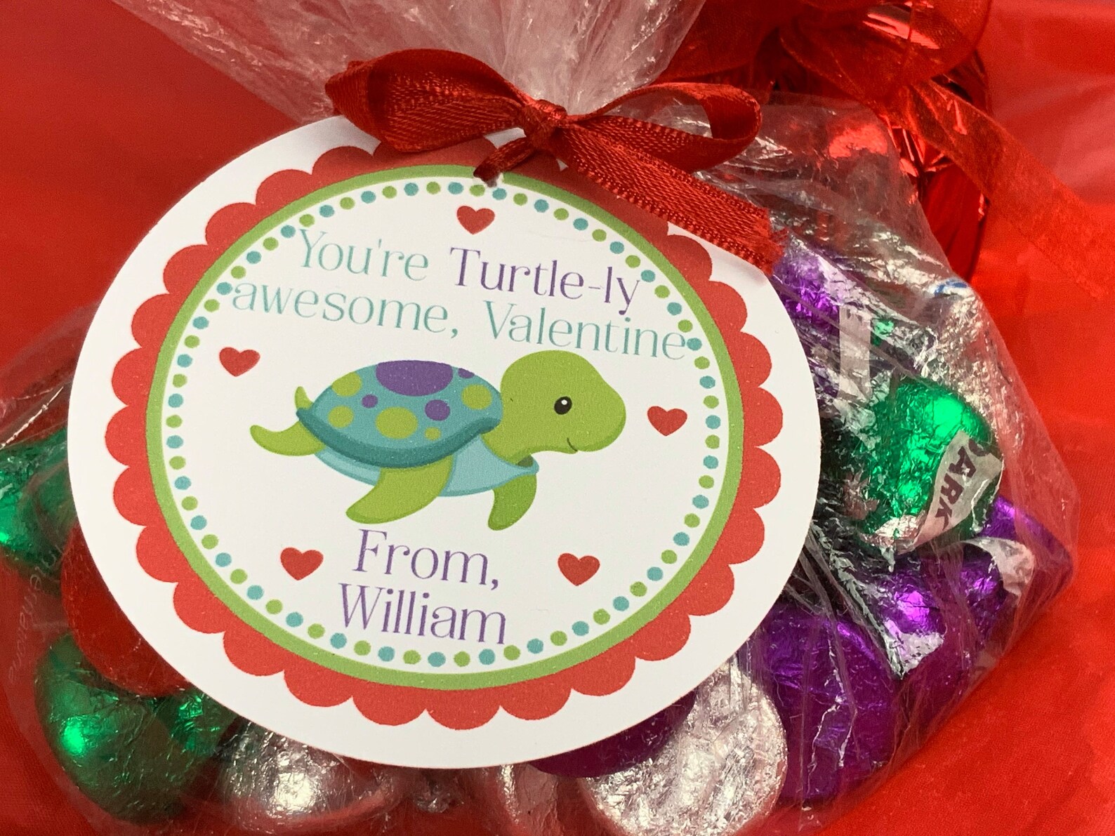 You're Turtle-ly Awesome Valentine Turtle Valentine Kids - Etsy