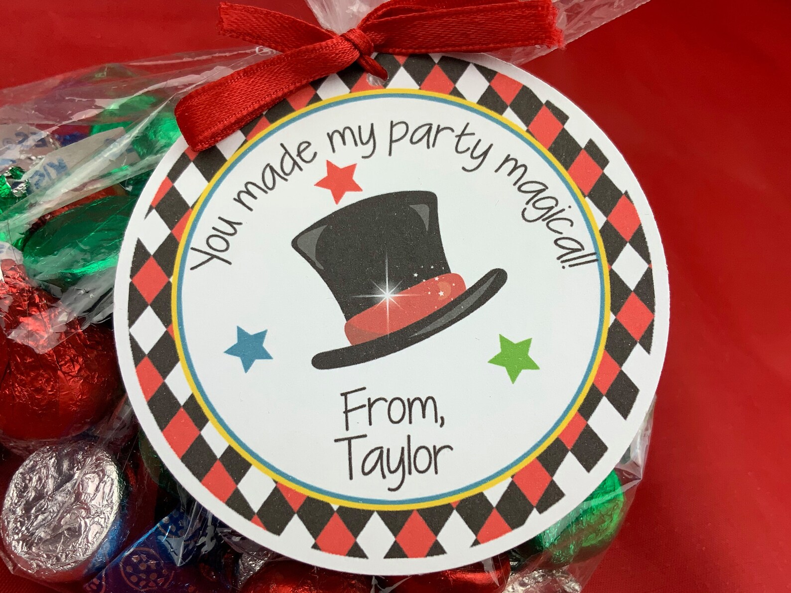 Magic Favor Tag Magic Birthday Tag Magic Birthday Party - Etsy