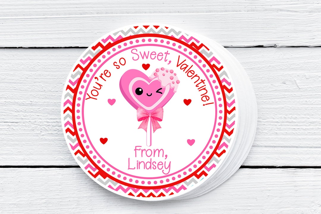You're so Sweet Valentine, Lollipop Valentine, Kids Valentines, School ...