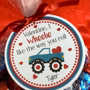 Editable Monster Truck Valentine, Printable Valentines, I Wheelie Like ...