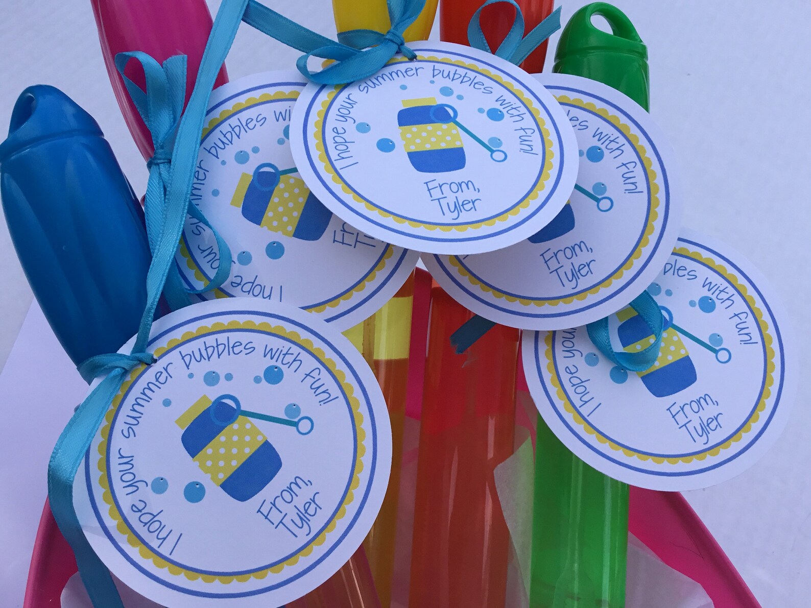 Bubble Tags, Last Day of School, Summer Tags, Tags for Bubble, Blow ...