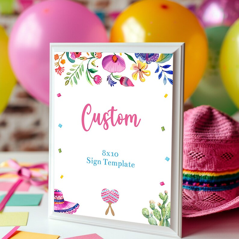 Editable Senorita Baby Shower Bundle Editable Fiesta Baby Shower ...