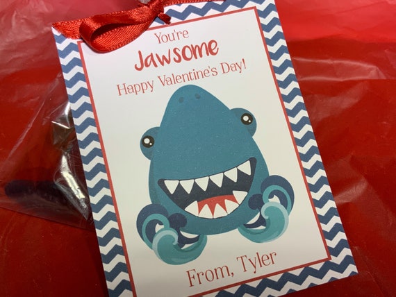 Baby Shark, Printable Valentines, Shark Valentine, You're Jawsome, Boys ...