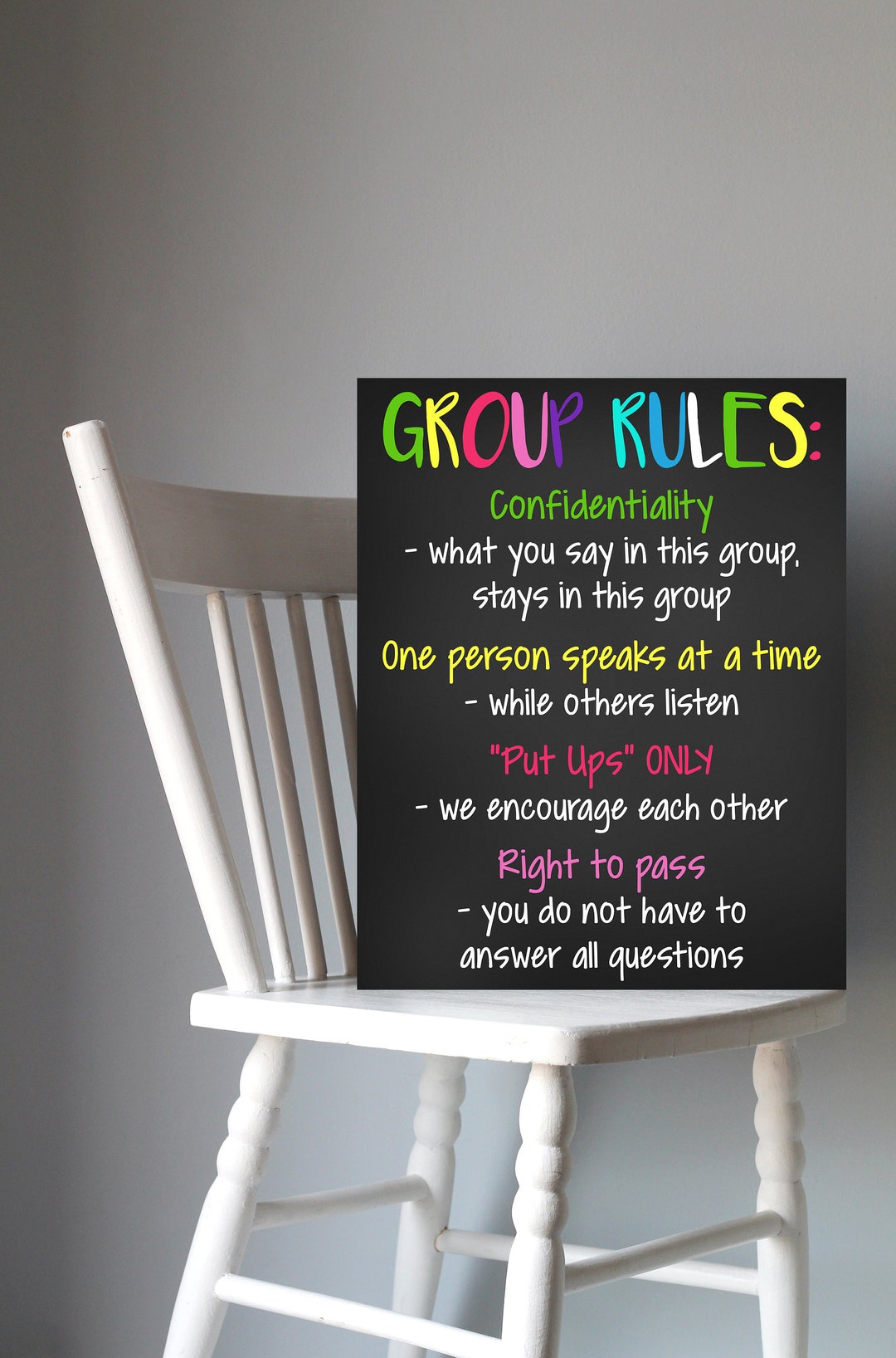 Group Rules, School Counselor, Class Rules, School Counselor Sign ...