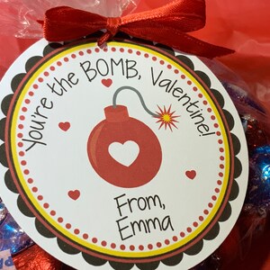 Editable Bomb Valentine Tag, Bath Bomb, Bomb Valentine, Bomb Tag, Bath ...