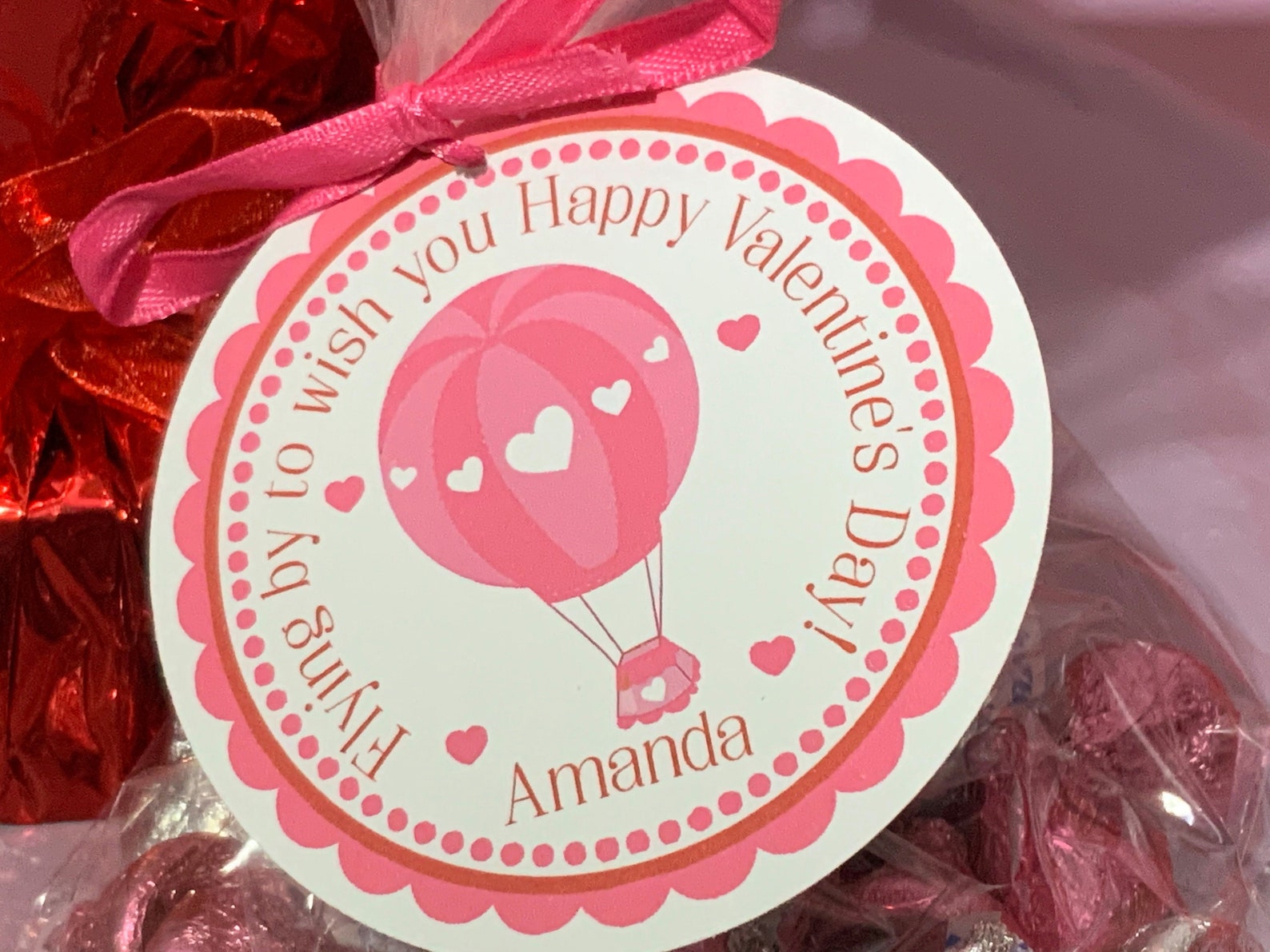 Printable Valentines Hot Air Balloon Valentines Class - Etsy