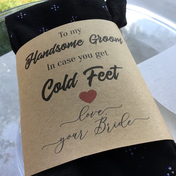 Cold Feet Wedding Socks - Etsy