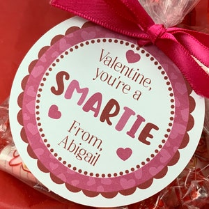 Valentine You're a Smartie, Kids Valentines, Valentines for Friends ...