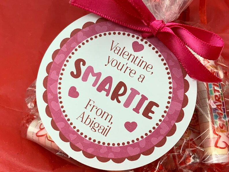 Valentine You're a Smartie Kids Valentines Valentines - Etsy