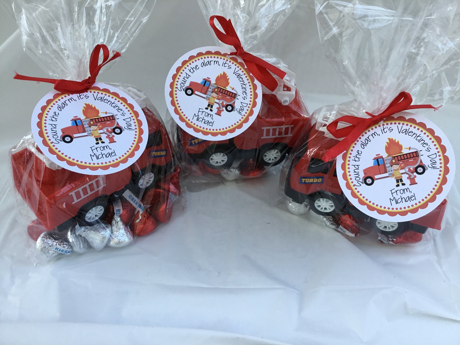 Editable Fireman Valentine, Fire Truck Valentine, Printable Valentines ...