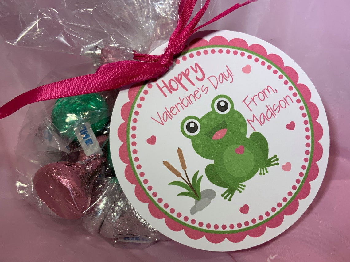 Frog Valentine Hoppy Valentine's Day Kids Valentines - Etsy