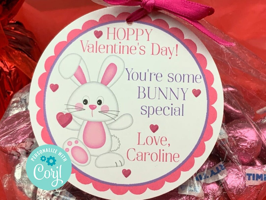 Editable Valentines, Bunny Valentine, Printable Valentines, You're Some ...