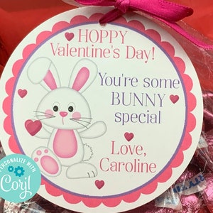 Editable Valentines, Bunny Valentine, Printable Valentines, You're Some ...