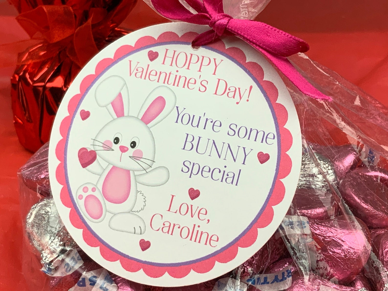 Editable Valentines Bunny Valentine Printable Valentines - Etsy