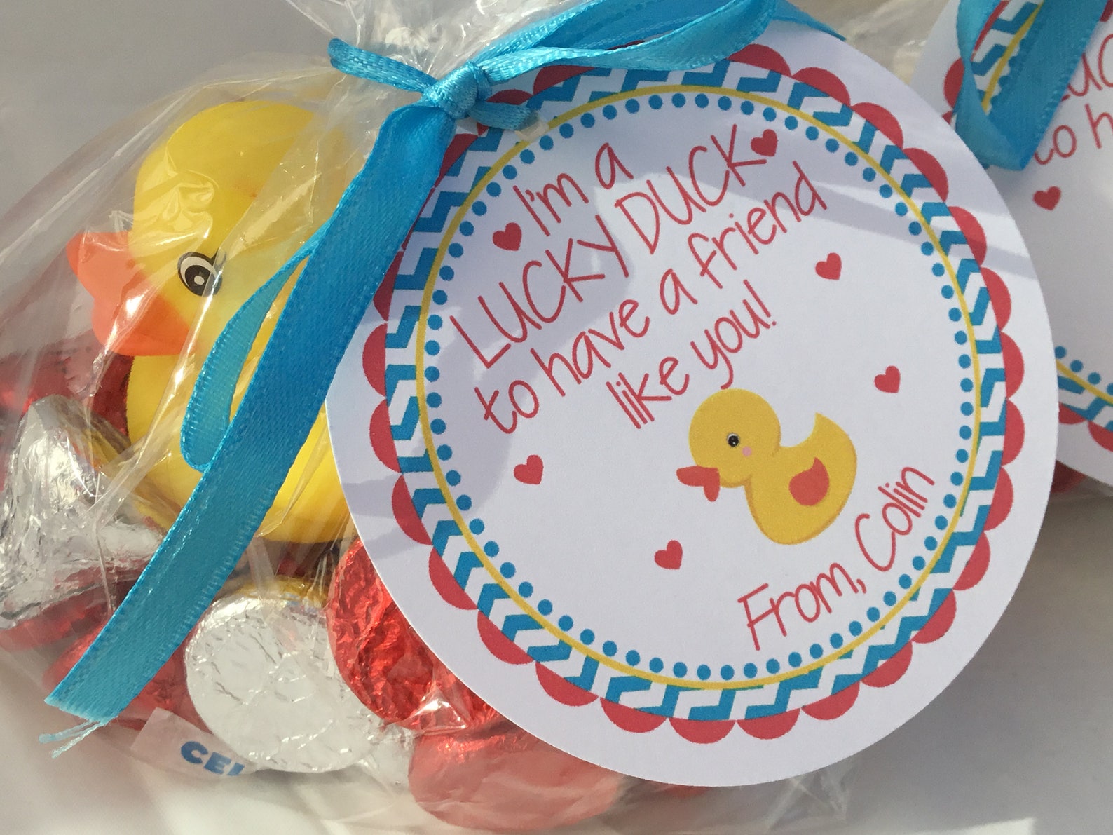 Editable Lucky Duck Valentine, Rubber Ducky, Valentine's Day, Corjl ...