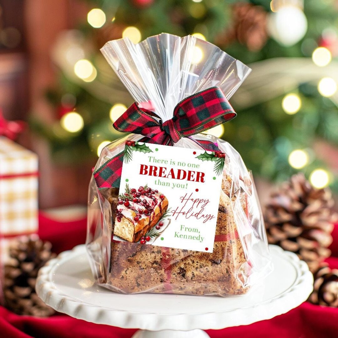 Editable Cranberry Bread Christmas Tag, There is No One Breader Than ...