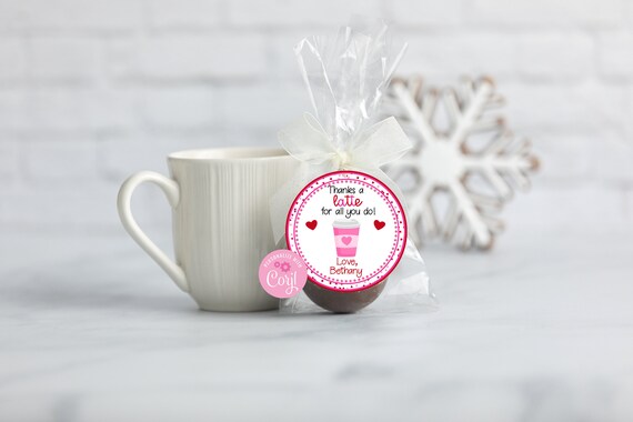 Editable Thanks a Latte For All You Do, Teacher Valentine, Coffee ...