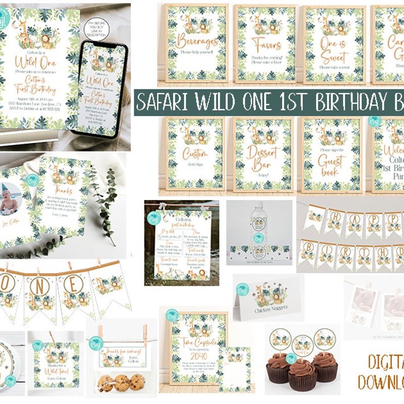 Wild One Printables - Etsy