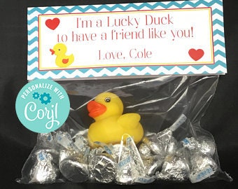 EDITABLE I Am One Lucky Duck to Have You in My Class Postcard - Etsy